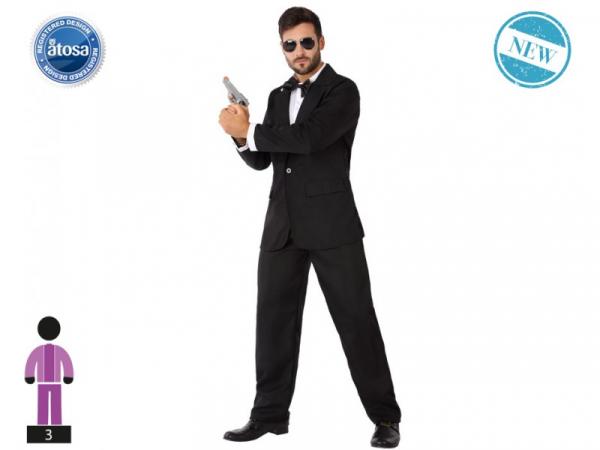 Déguisement adulte Costume agent secret taille XS/S - CASH FÊTES LATTES
